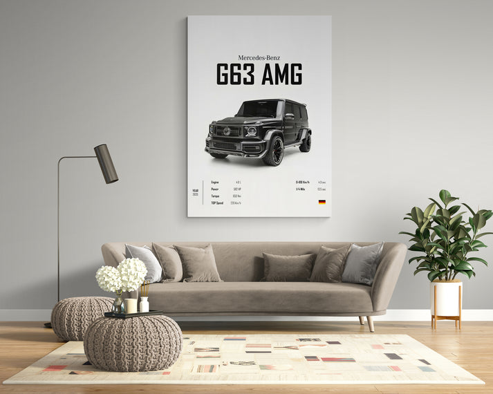 Mercedes-Benz G63 AMG Canvas Wall Art- Essential Walls